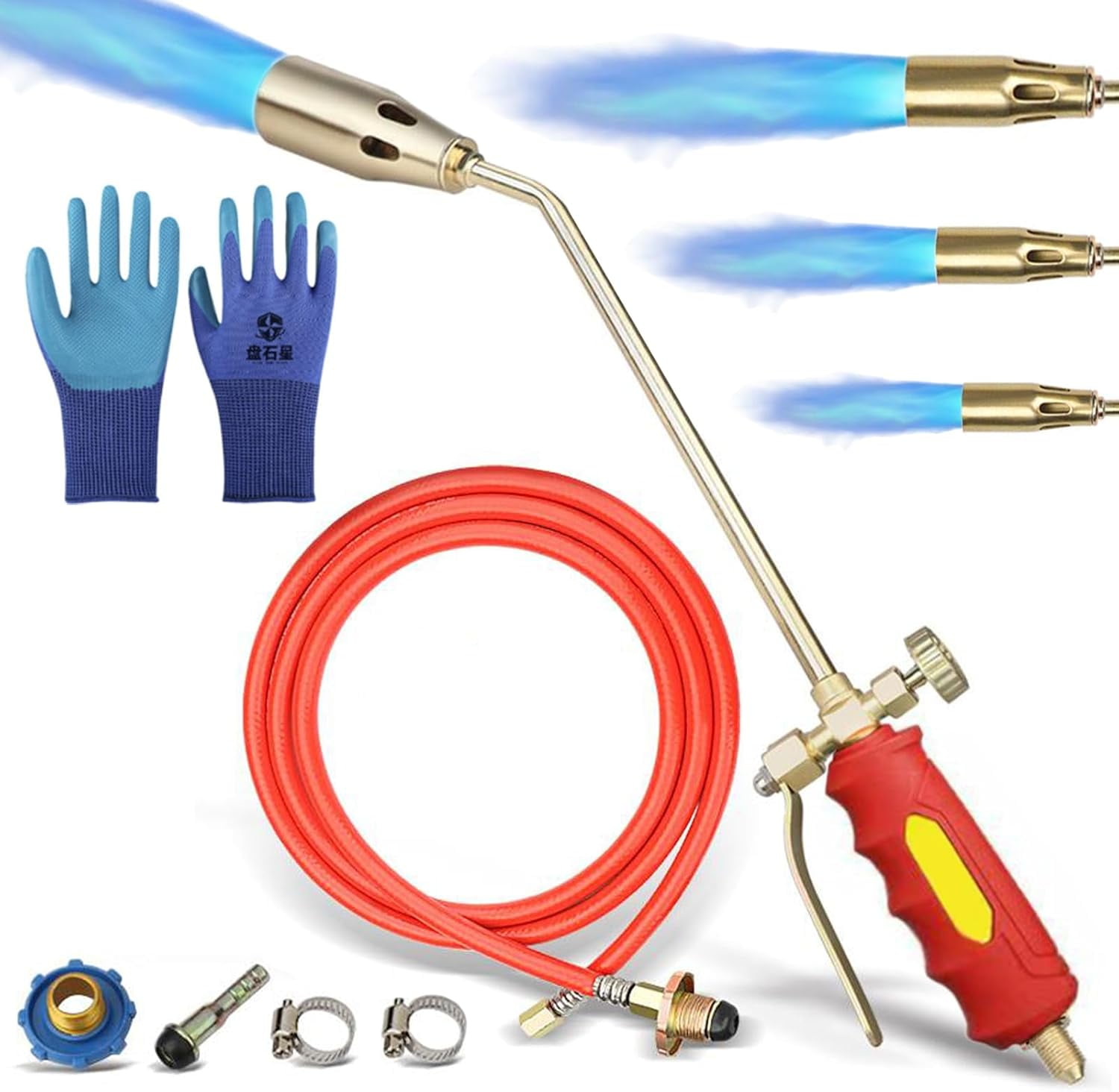 Aorsher 35mm Propane Weed Torch Burner, High Output Flame Weeder for ...