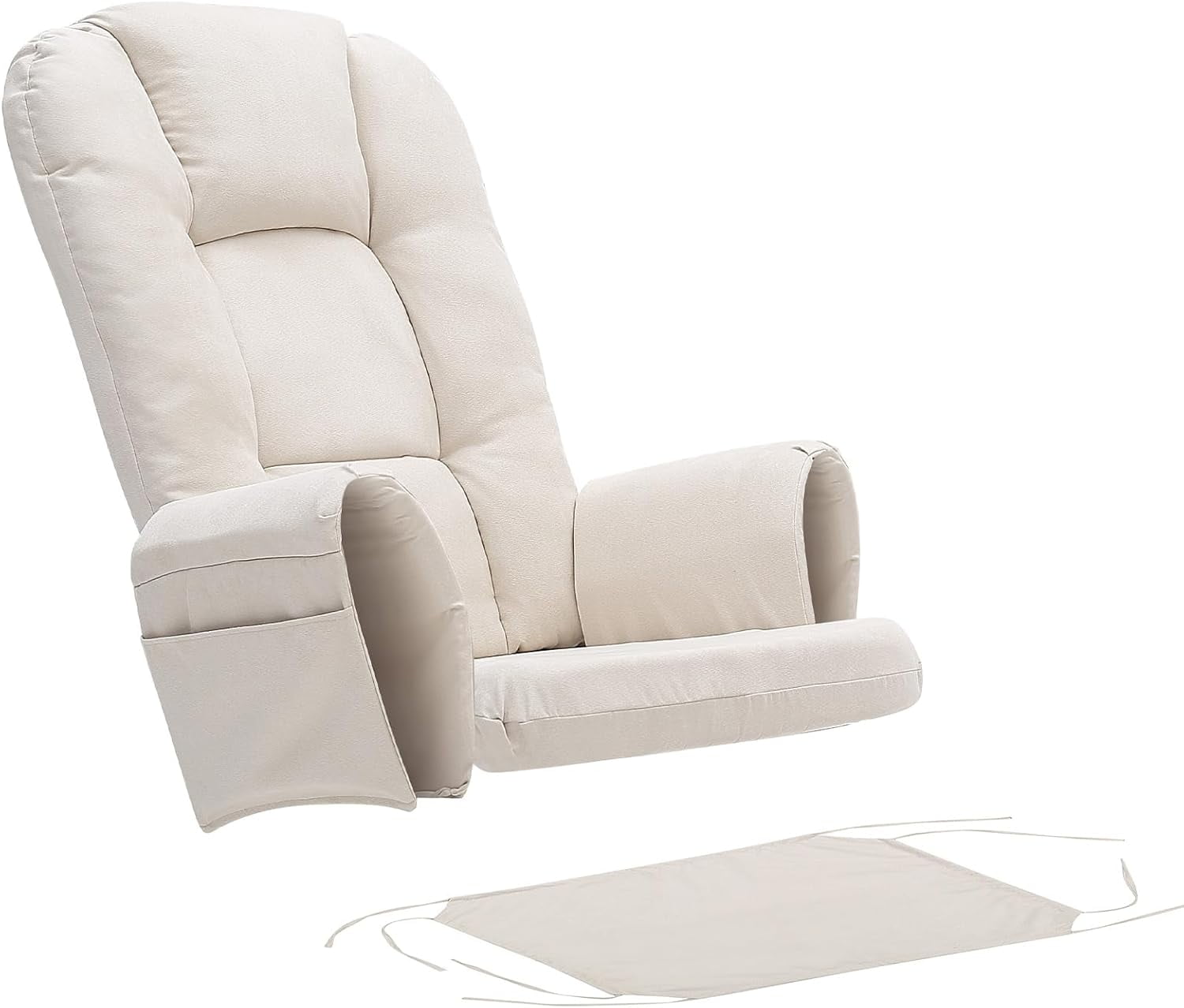 Aorsher 5PCS Thicken Glider Rocker Replacement Cushions, Soft Suede ...