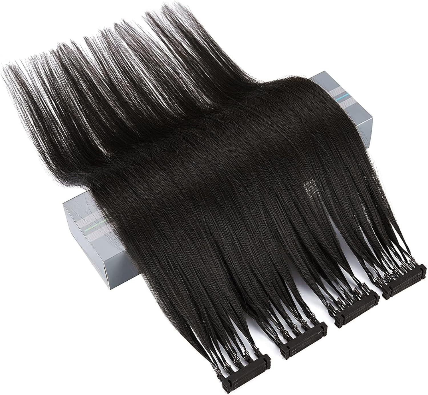 Aorsher 6D Hair Extensions Human Hair 10 Rows Invisible Seamless No ...