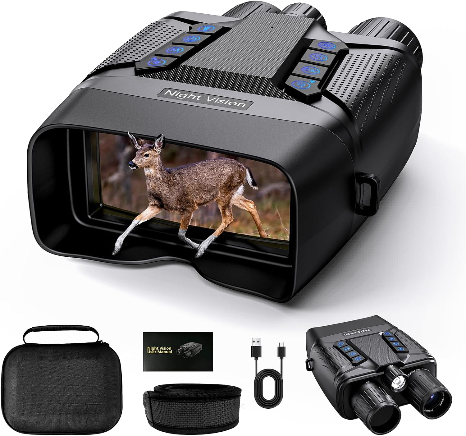 Aorsher 8X Digital Zoom Night Vision Goggles, 4K Military Tactical ...