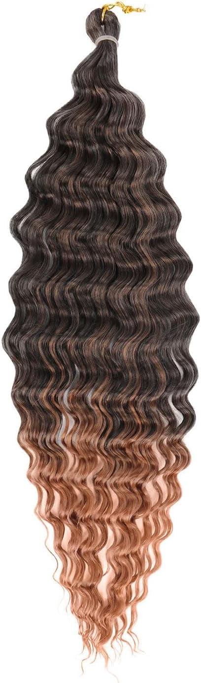 Aorsher Deep Wave Crochet Hair Synthetic Water Wave Crochet Hair for ...