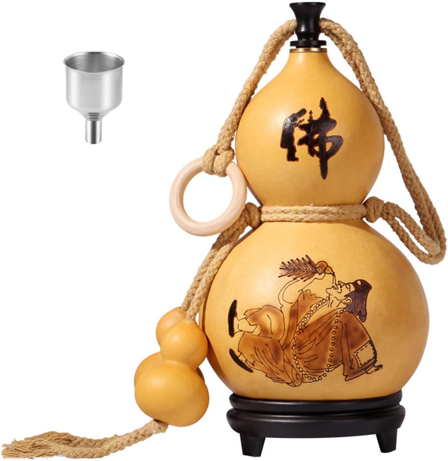 Aorsher Handmade Chinese Calabash Water Bottle 500ml, Natural Dried ...