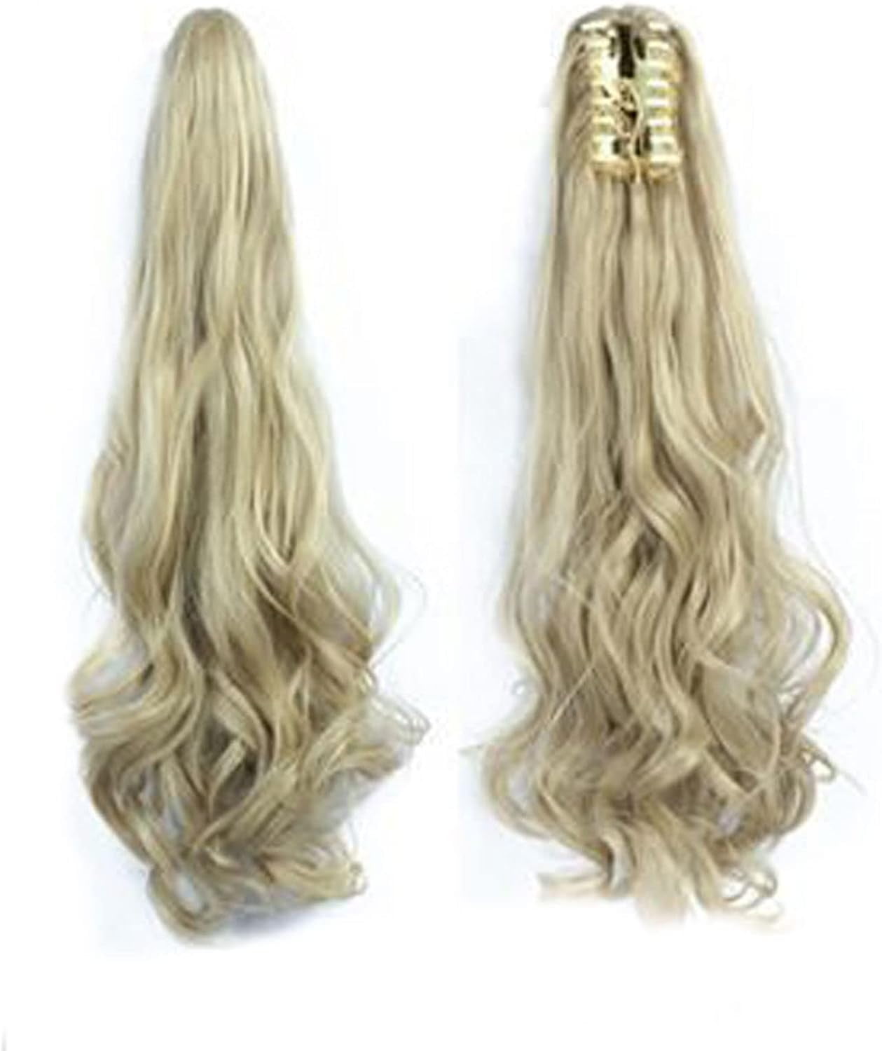 Aorsher Long Wavy Ponytail Extensions, 22 Inch Claw Clip Ponytail ...