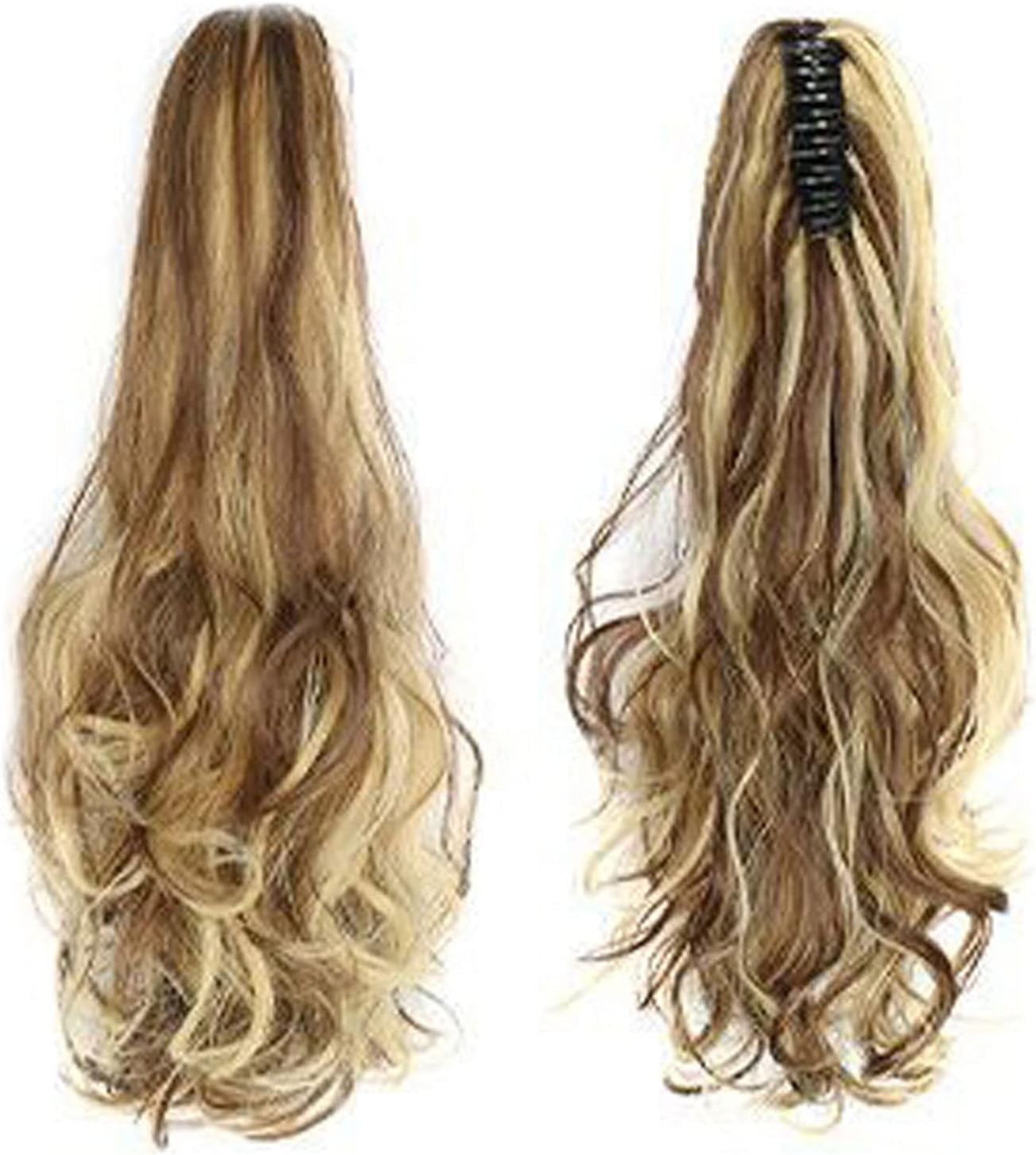 Aorsher Long Wavy Ponytail Extensions, 22 Inch Claw Clip Ponytail ...