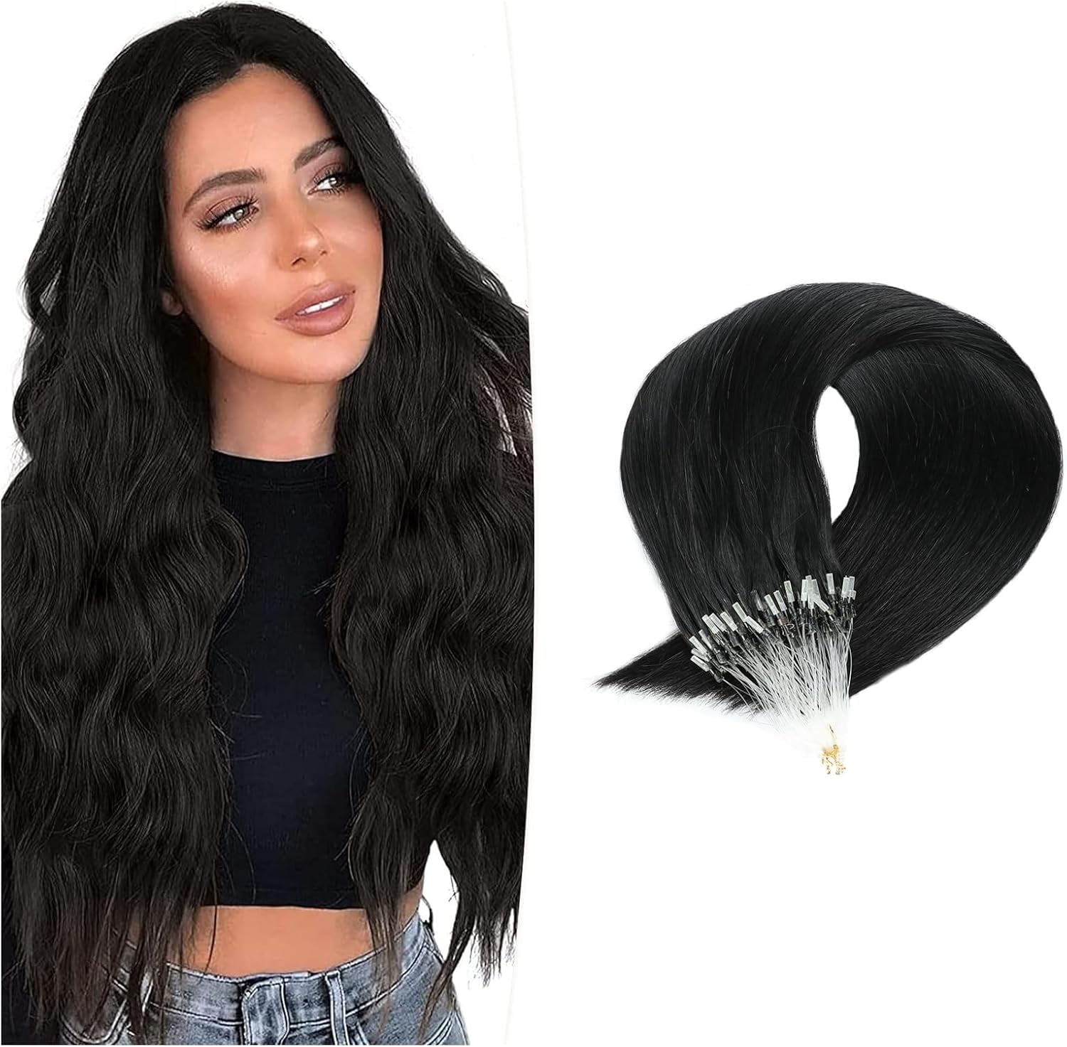 Aorsher Microlink Hair Extensions Human Hair Micro Beads Hair ...