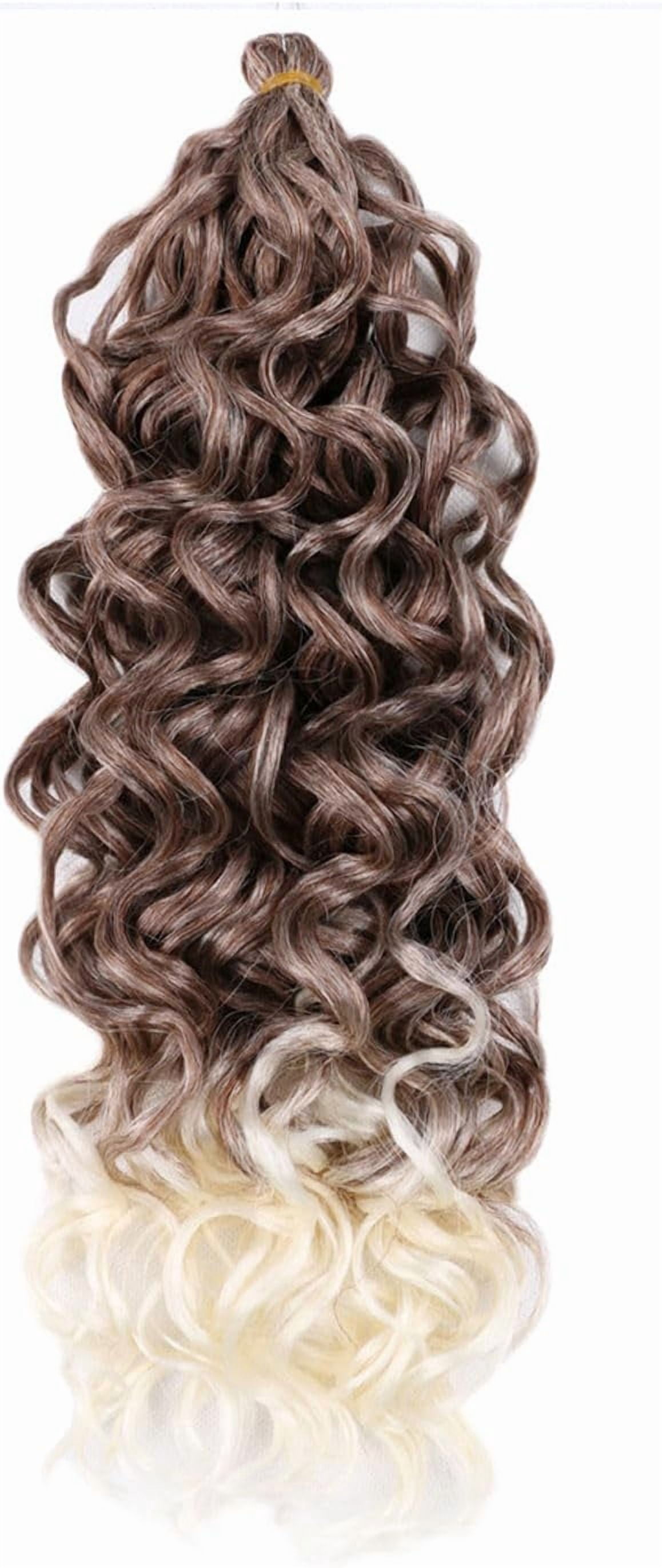 Aorsher Ocean Wave Crochet Hair 3 Packs 20 Inch Deep Wave Wavy Braiding ...