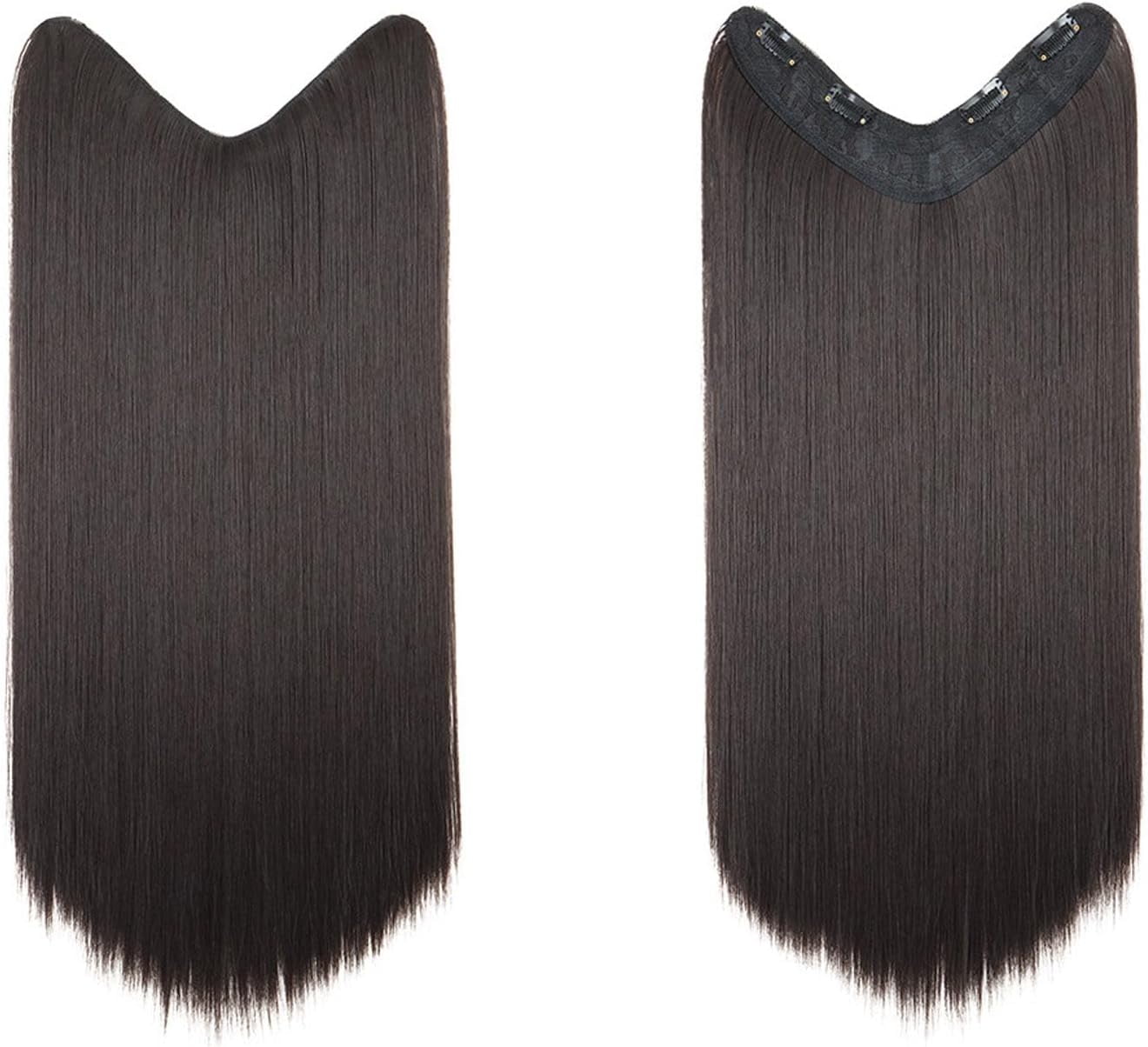 Aorsher One Piece Clip in Hair Extensions, U-Shaped Hair Extensions ...