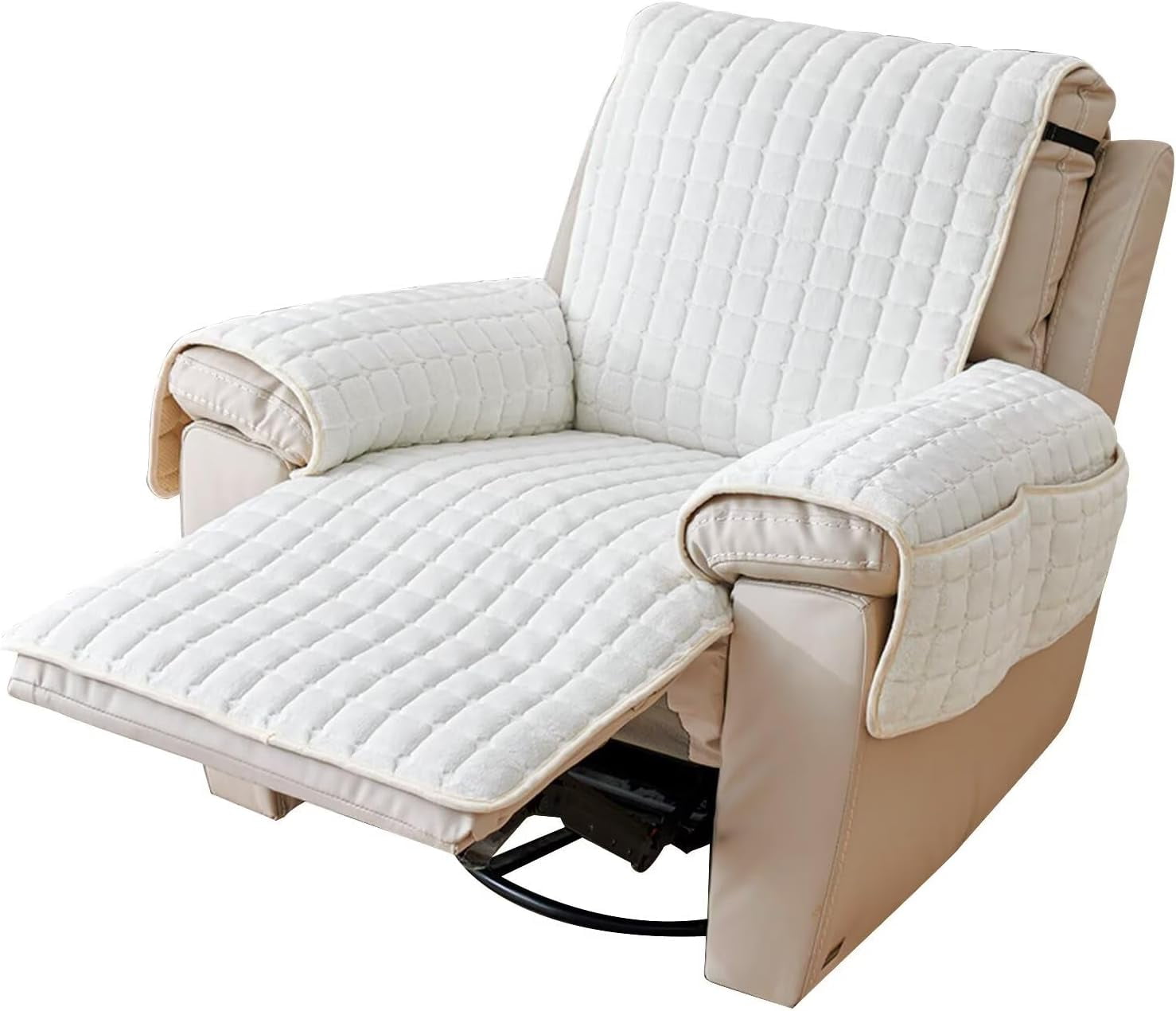 Aorsher Plush Recliner Chair Cover 23-30 Inches, Artificial Wool Lazy ...