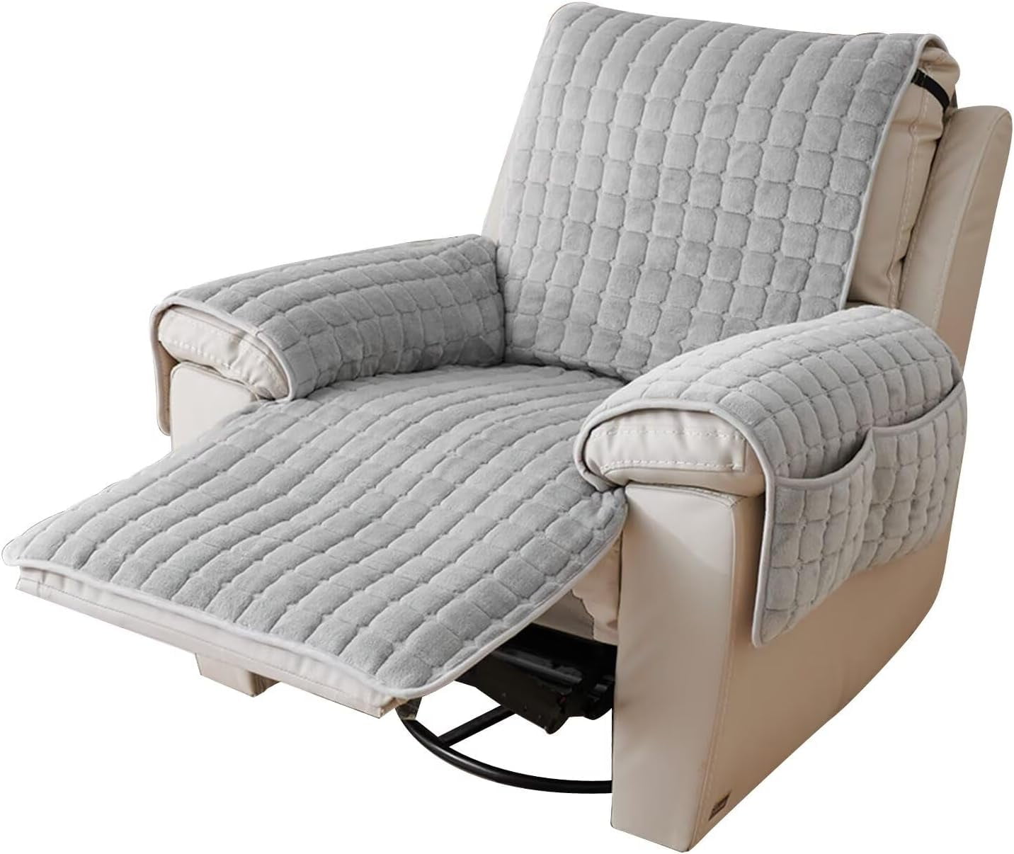 Aorsher Plush Recliner Chair Cover 23-30 Inches, Artificial Wool Lazy ...