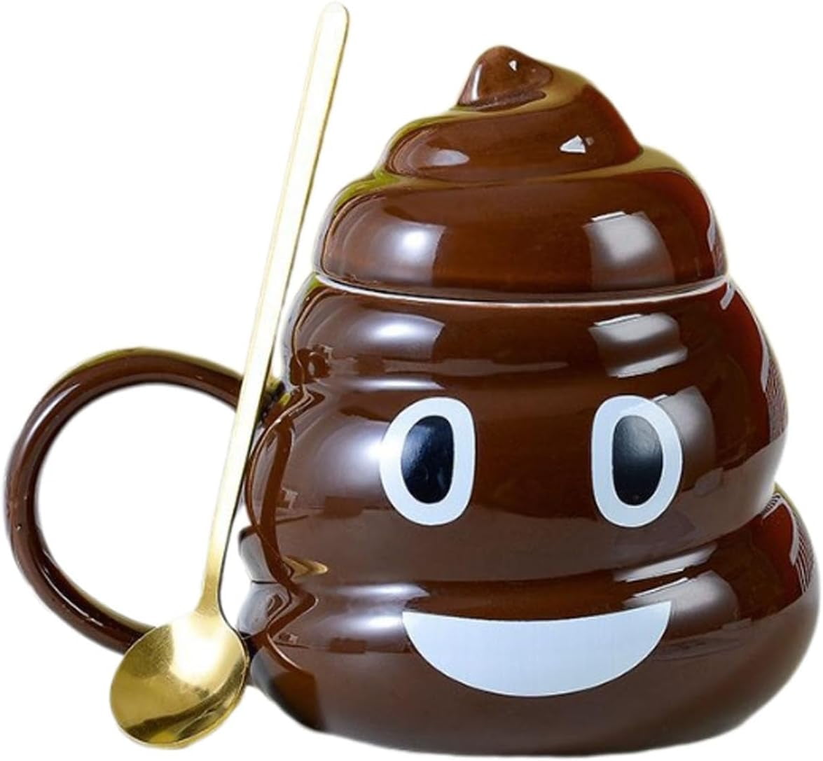 Aorsher Poop Ceramic Shaped Tea Coffee Mug, Hilarious Novelty Coffee ...