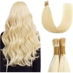 Aorsher U Tip Hair Extensions, Human Hair Pre Bonded Keratin Fusion ...