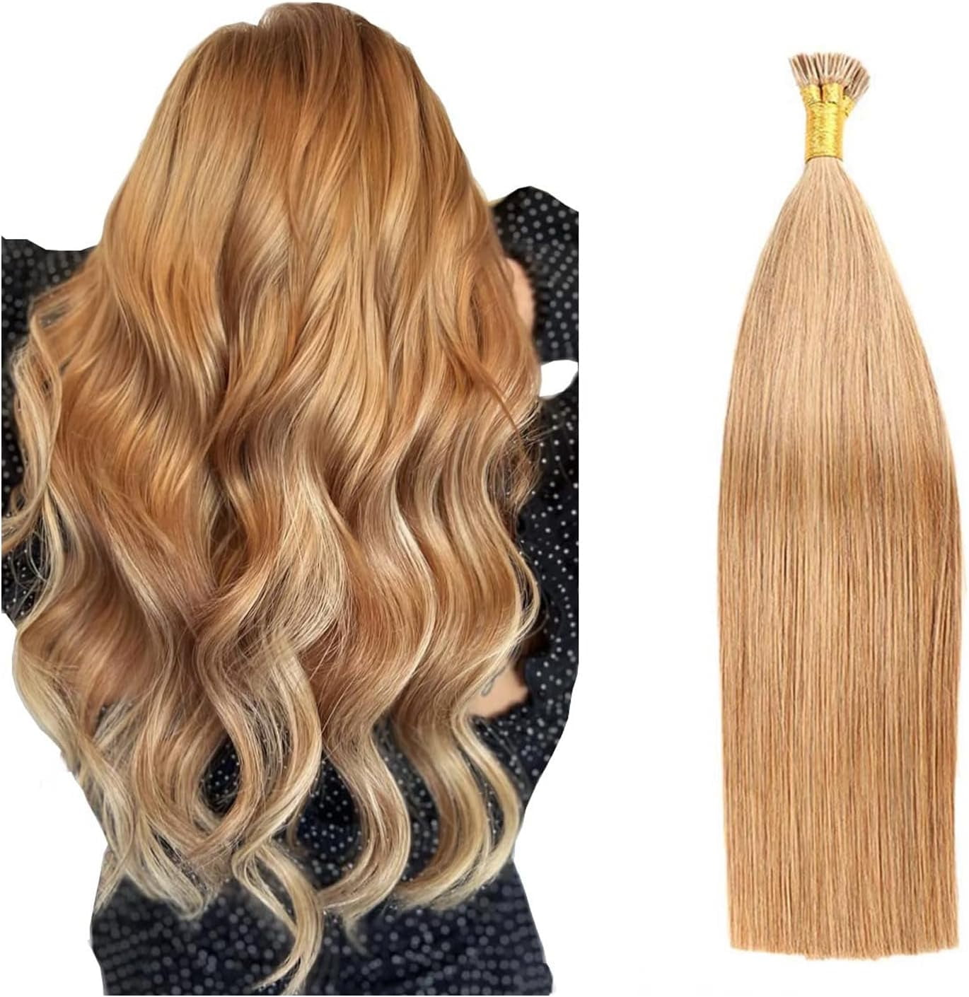 Aorsher U-Shaped Extensions, Human Hair, 50 Strands Keratin Extensions ...