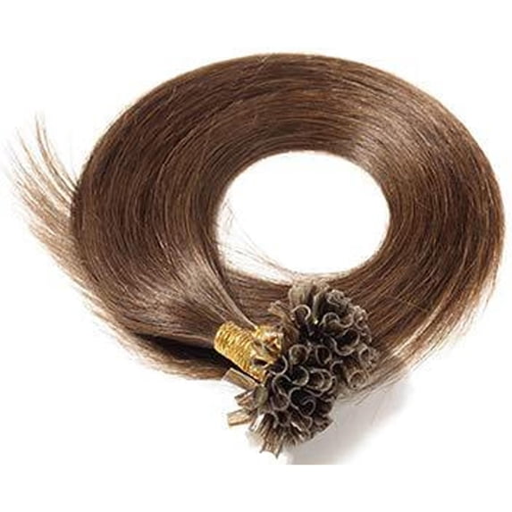 Aorsher U Tip Hair Extensions, Human Hair Pre Bonded Keratin Fusion ...