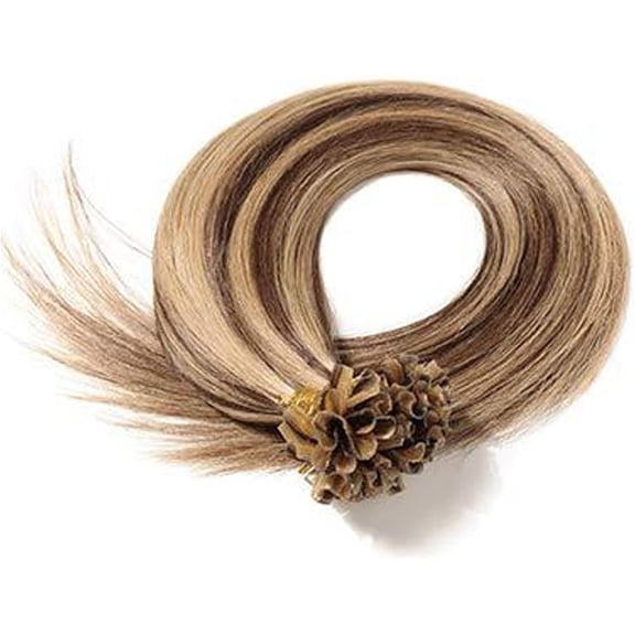 Aorsher U Tip Hair Extensions, Human Hair Pre Bonded Keratin Fusion ...