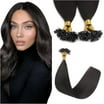 Aorsher Pre Bonded Fusion Hair Extensions Remy Keratin Beads Invisible ...