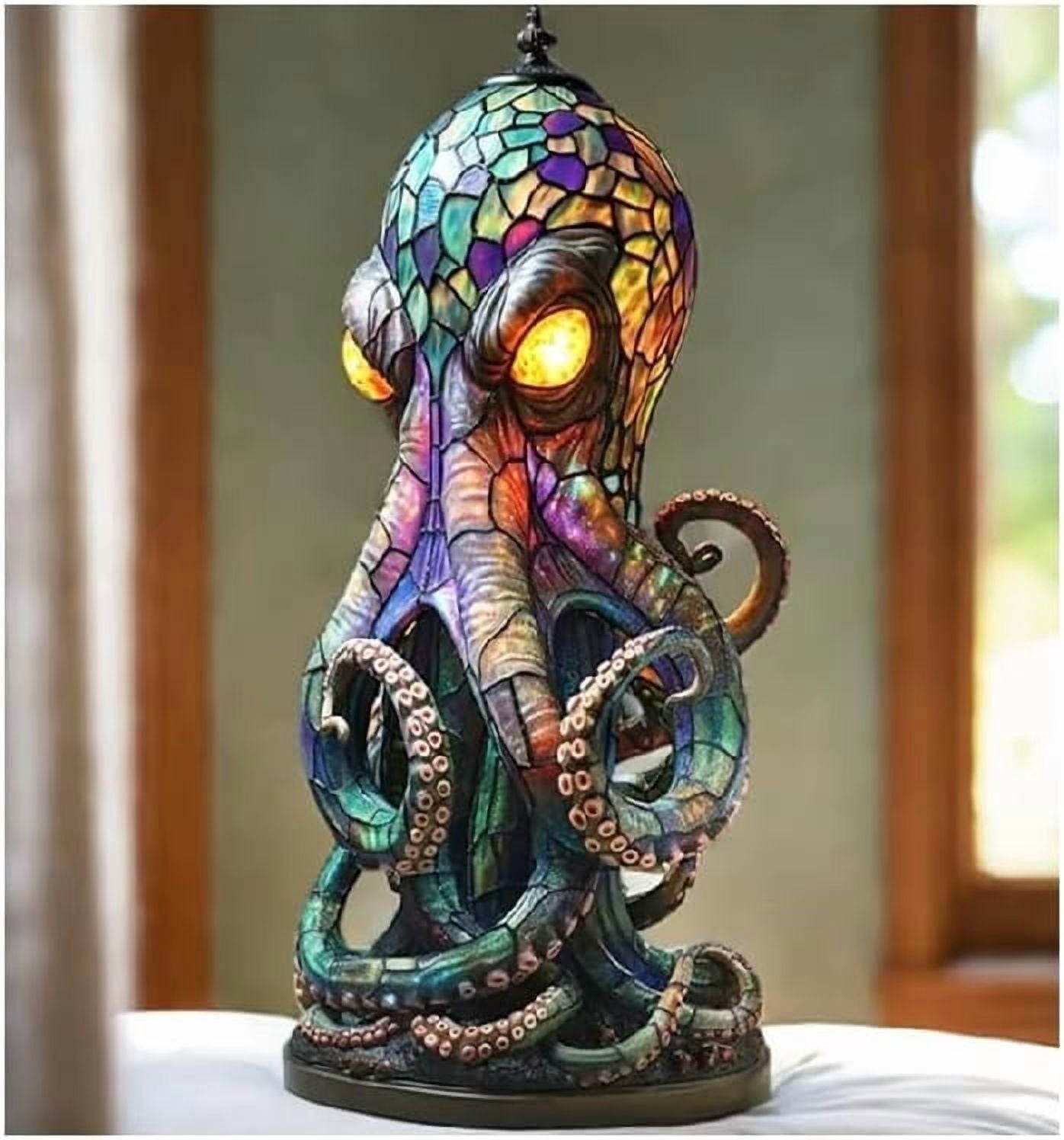 Aorsher Unique Octopus Lamp Gift, 3D Animal Night Light with Glowing ...
