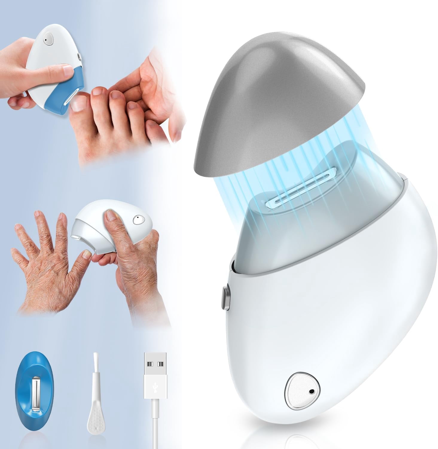Aorsher Upgraded 2 Speeds Electric Nail Clippers, with Nail Scraps ...