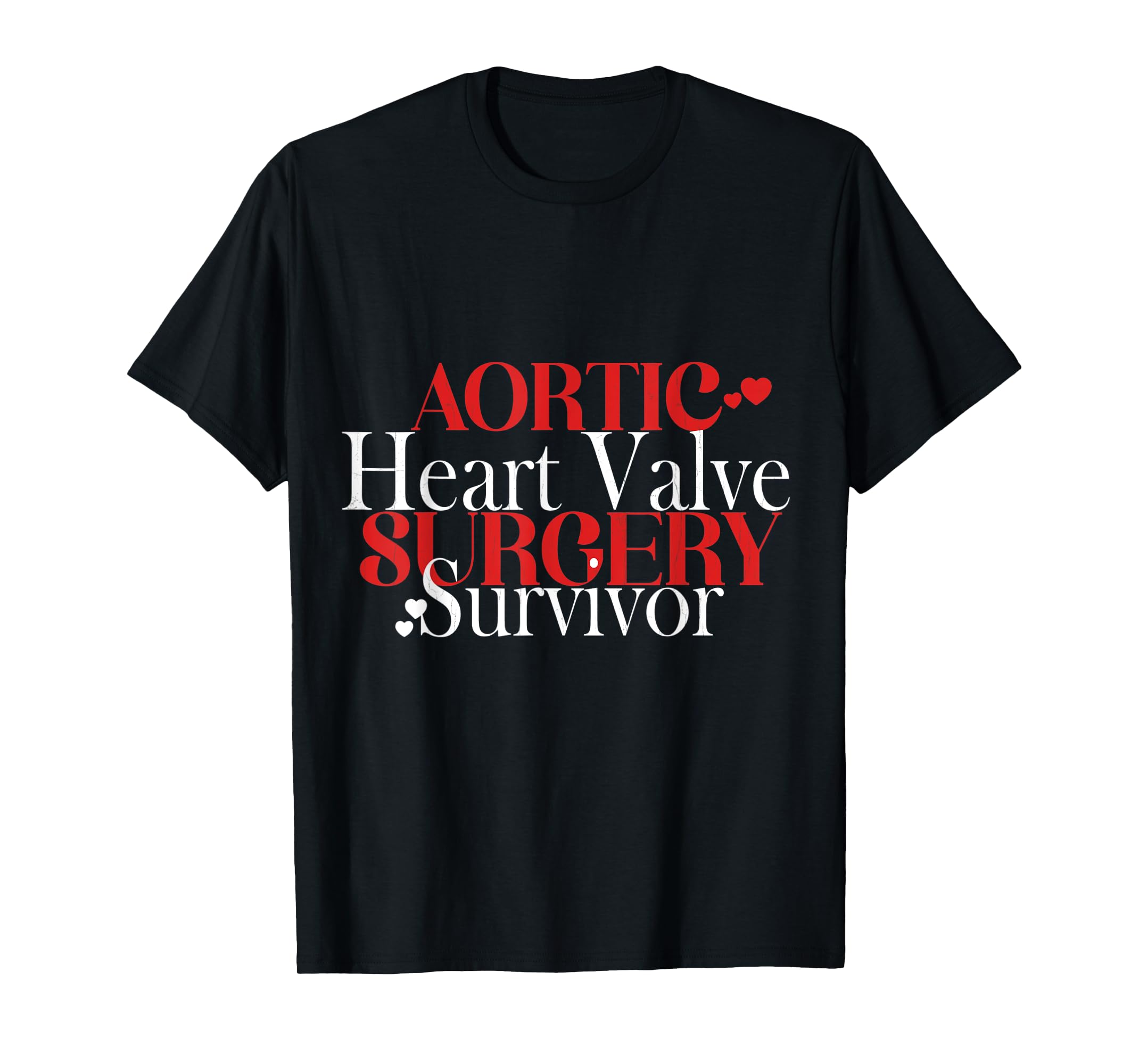 Aortic Heart Valve Heart Disease Survivor Awareness Graphic T-Shirt ...