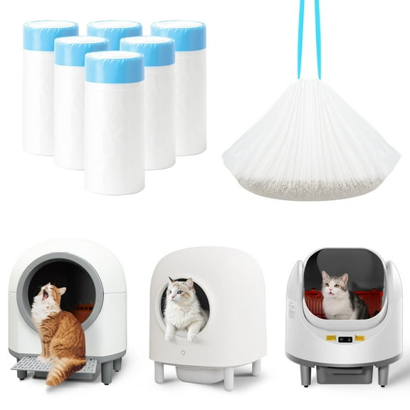 LAMIRO 90 Count Extra Large Cat Litter Box Liners, Cat Litter Waste ...