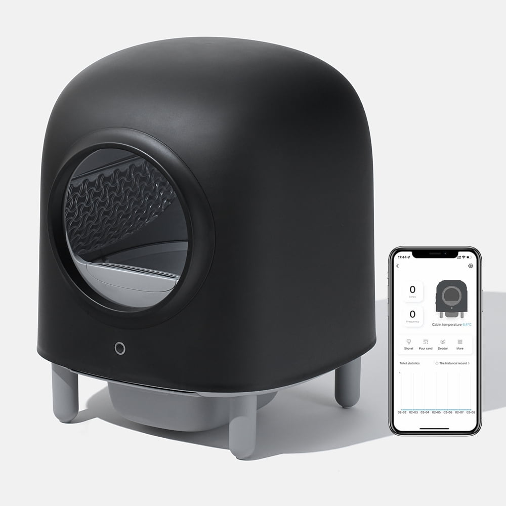 Aoruefar Automatic Cat Litter Box, APP Remote Control Self Cleaning Cat ...