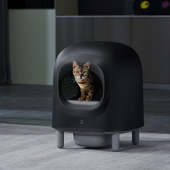 Aoruefar Automatic Cat Litter Box, APP Remote Control Self Cleaning Cat ...