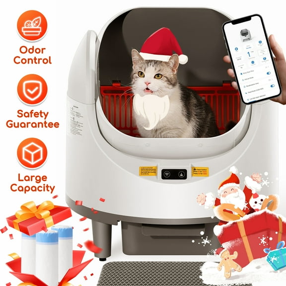 PetPivot Autoscooper 11 Open-Top Self-Cleaning Cat Litter Box，Odor-Free ...