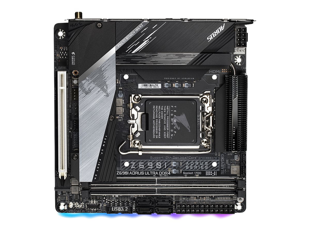 Aorus Z690I AORUS ULTRA DDR4 Gaming Desktop Motherboard, Intel Z690 ...