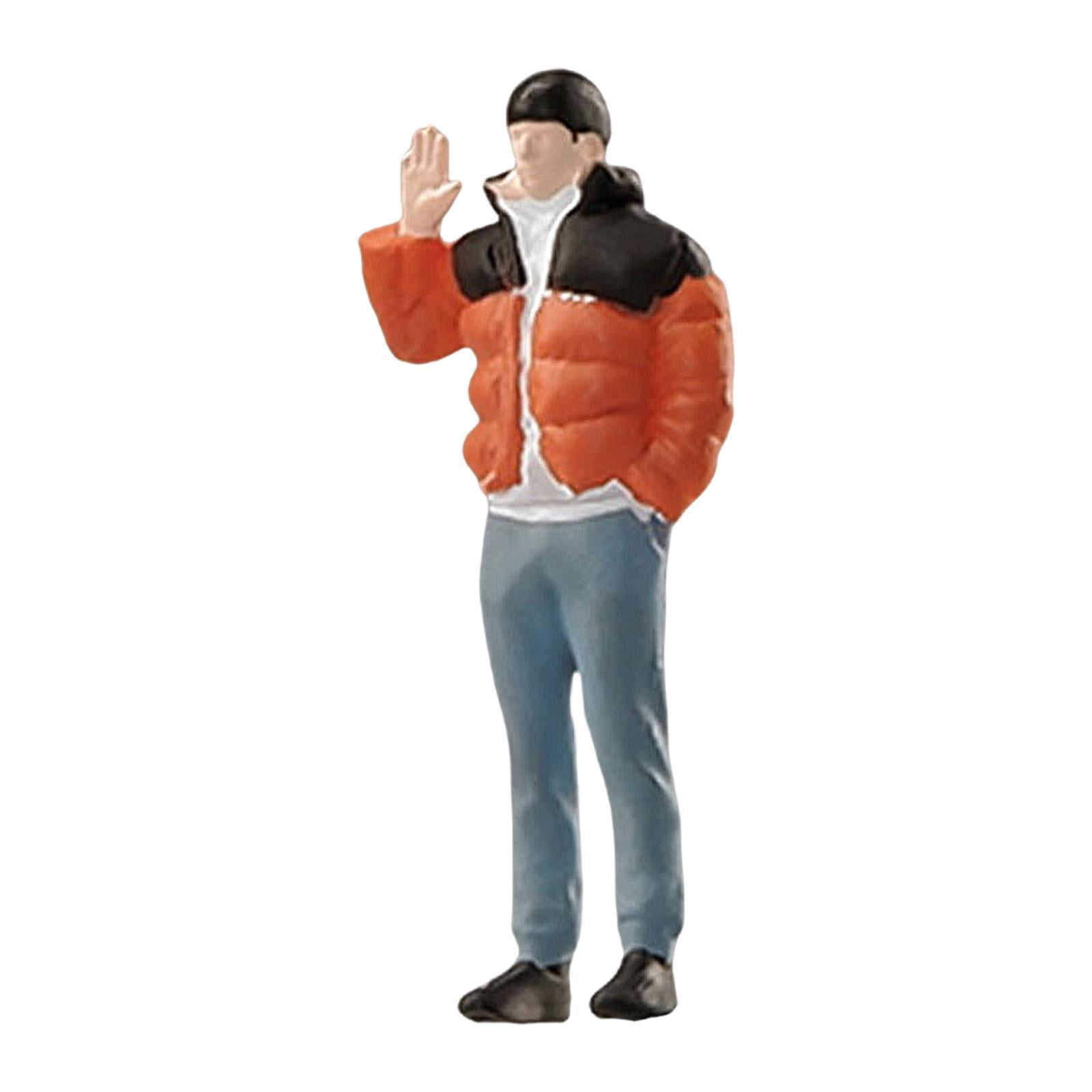 Aosekaa 1/64 Miniature People Figurine Tiny People Model Craft Hand ...