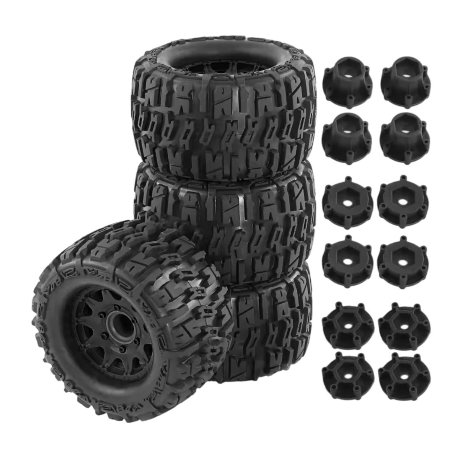 Aosekaa 4 Pieces RC Truck Tyre Spare Parts, Good Grip, Wear Resistance ...