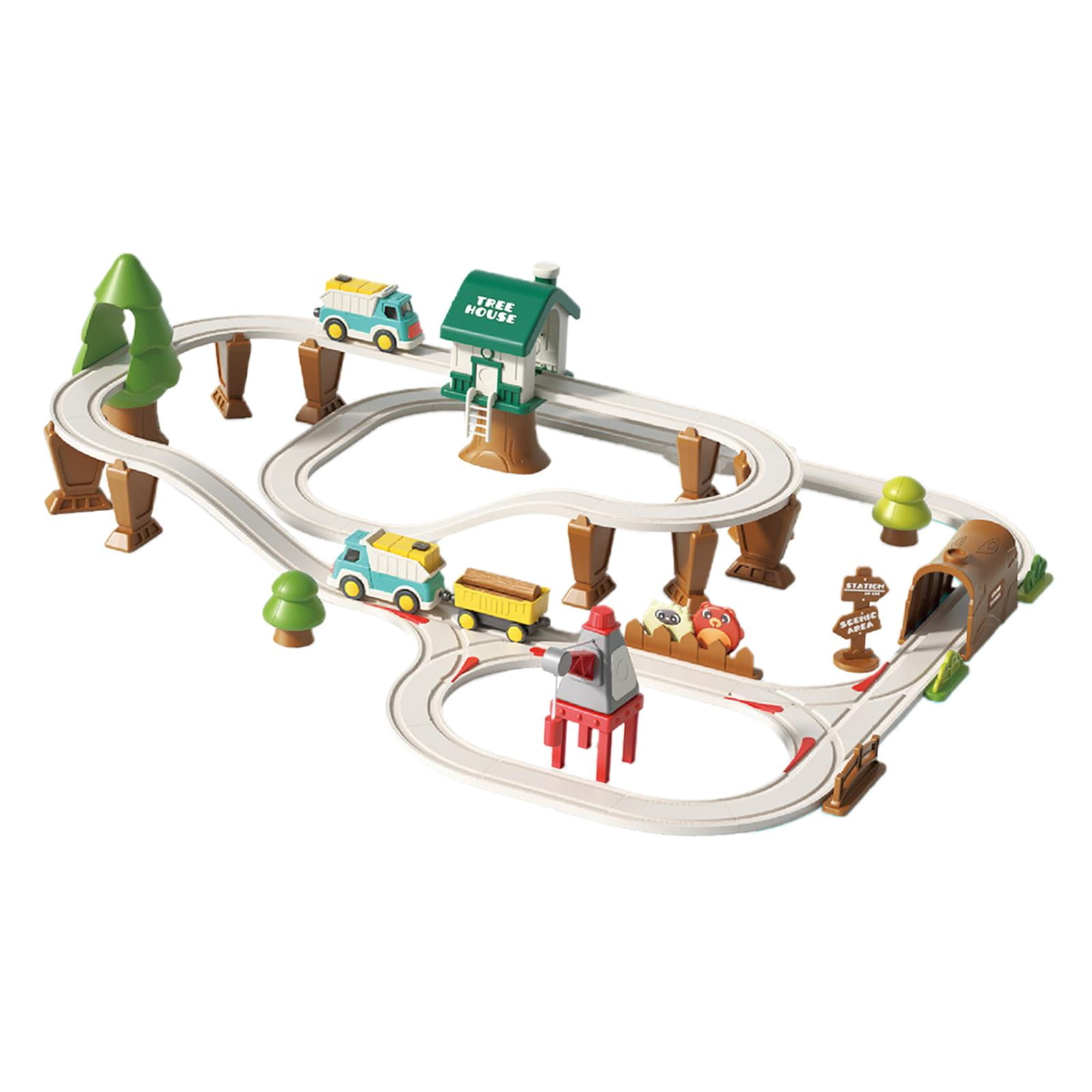 Aosekaa Electric Train Track Playset Creative Learning Development Toy ...