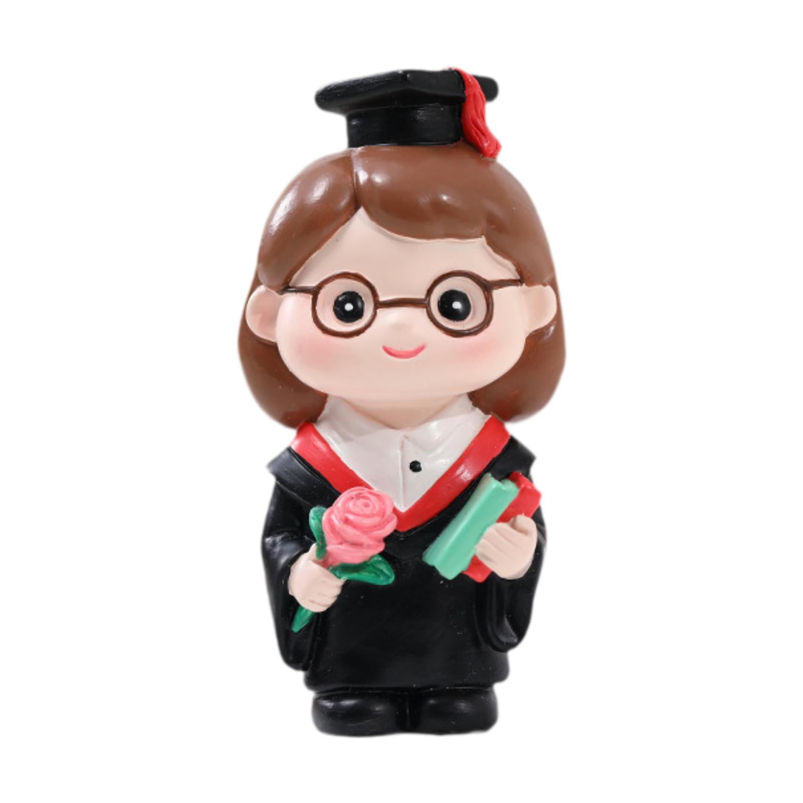Aosekaa Graduation Figure Statue Cake Decoration Collection Gift ...