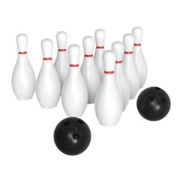 Table Top Mini Bowling Game Set - Wooden Bowling Game with Base, 15 ...