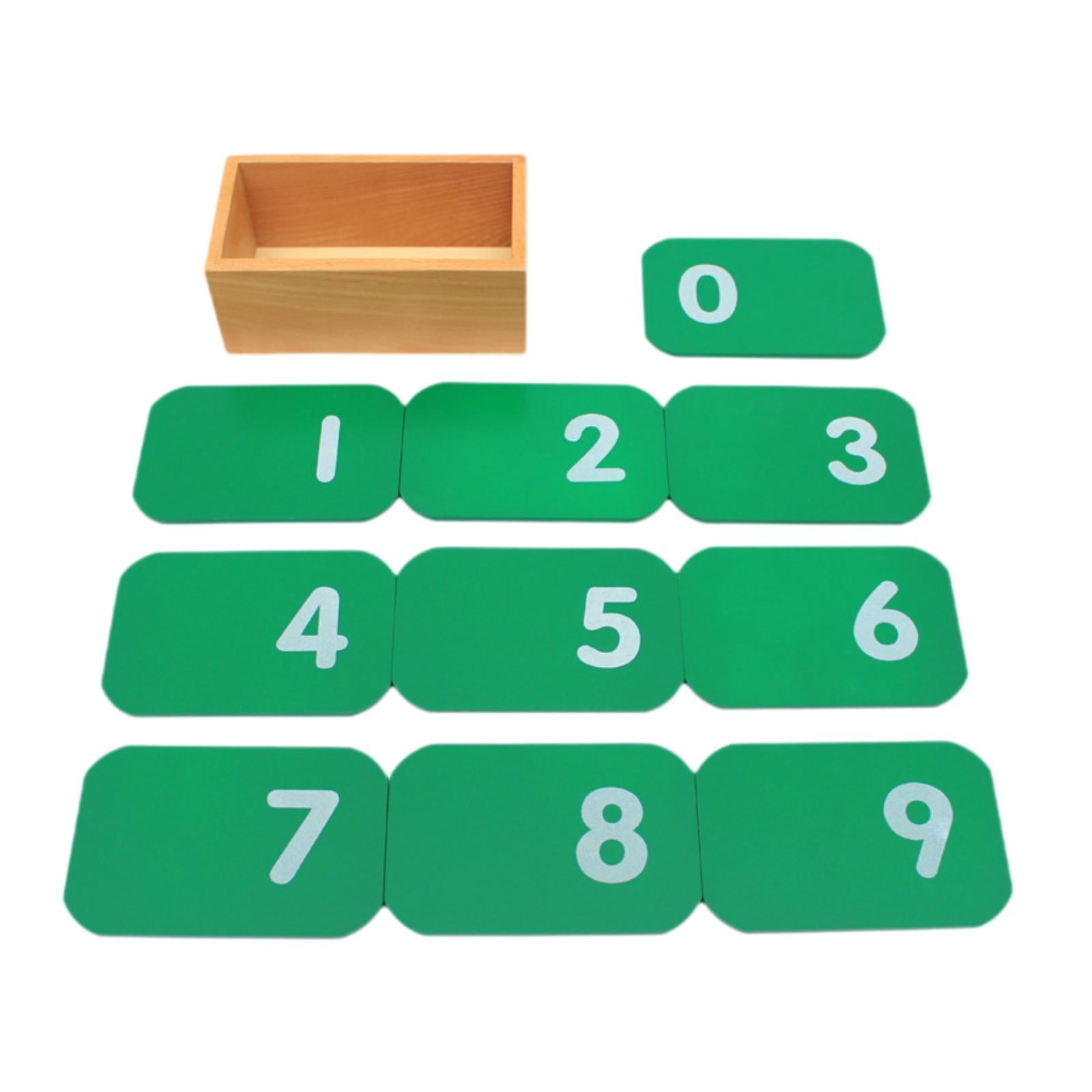 Aosekaa Math Number Cards Montessori Toy Early Education Learning Toy 0 ...