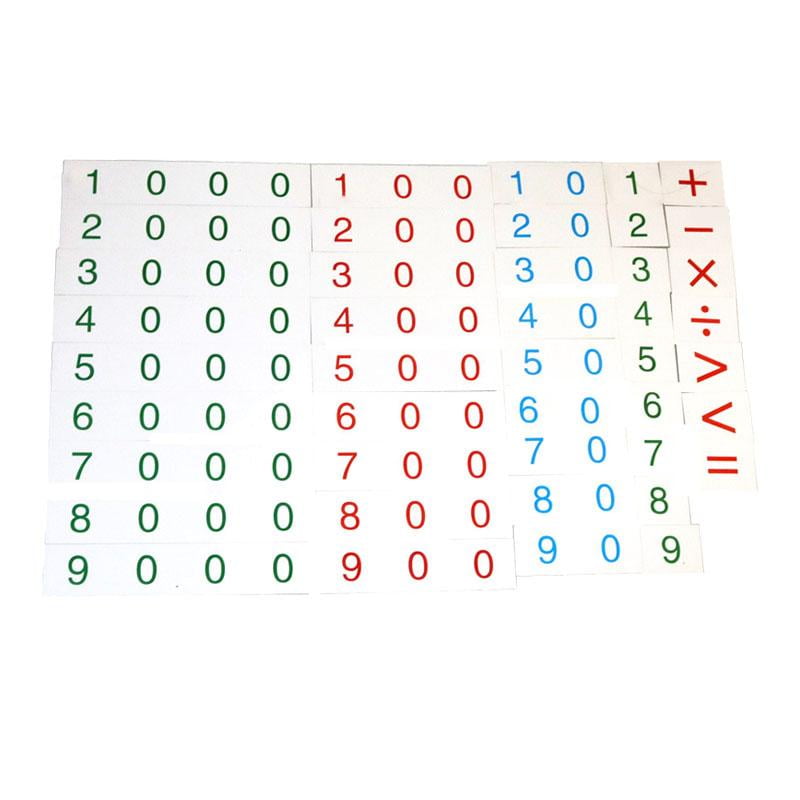 Aosekaa Montessori Number Cards Math Materials Early Education Math Toy ...