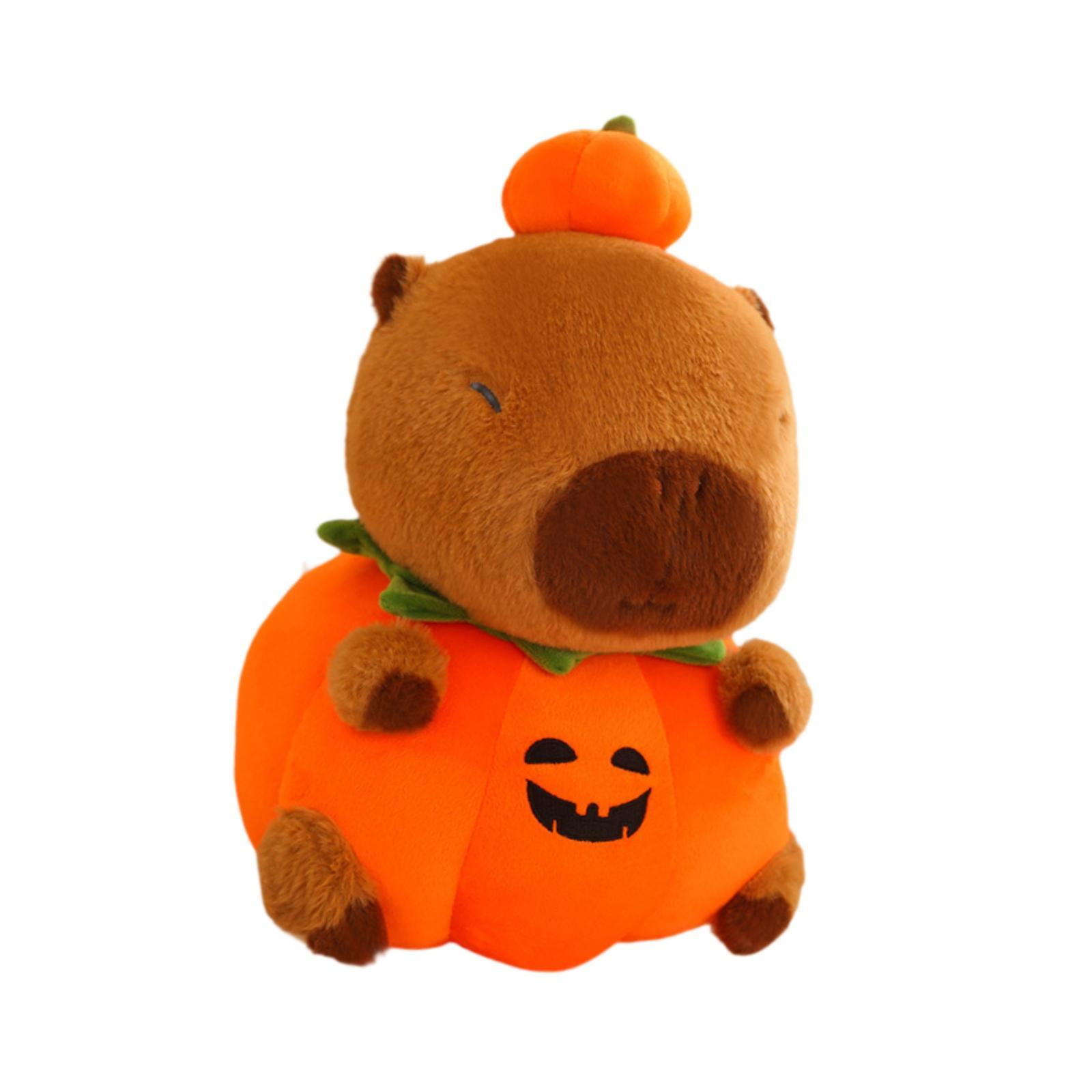 Aosekaa Plush Pumpkin Capybara Stuffed Capybara Toy Sofa Pillow Room ...