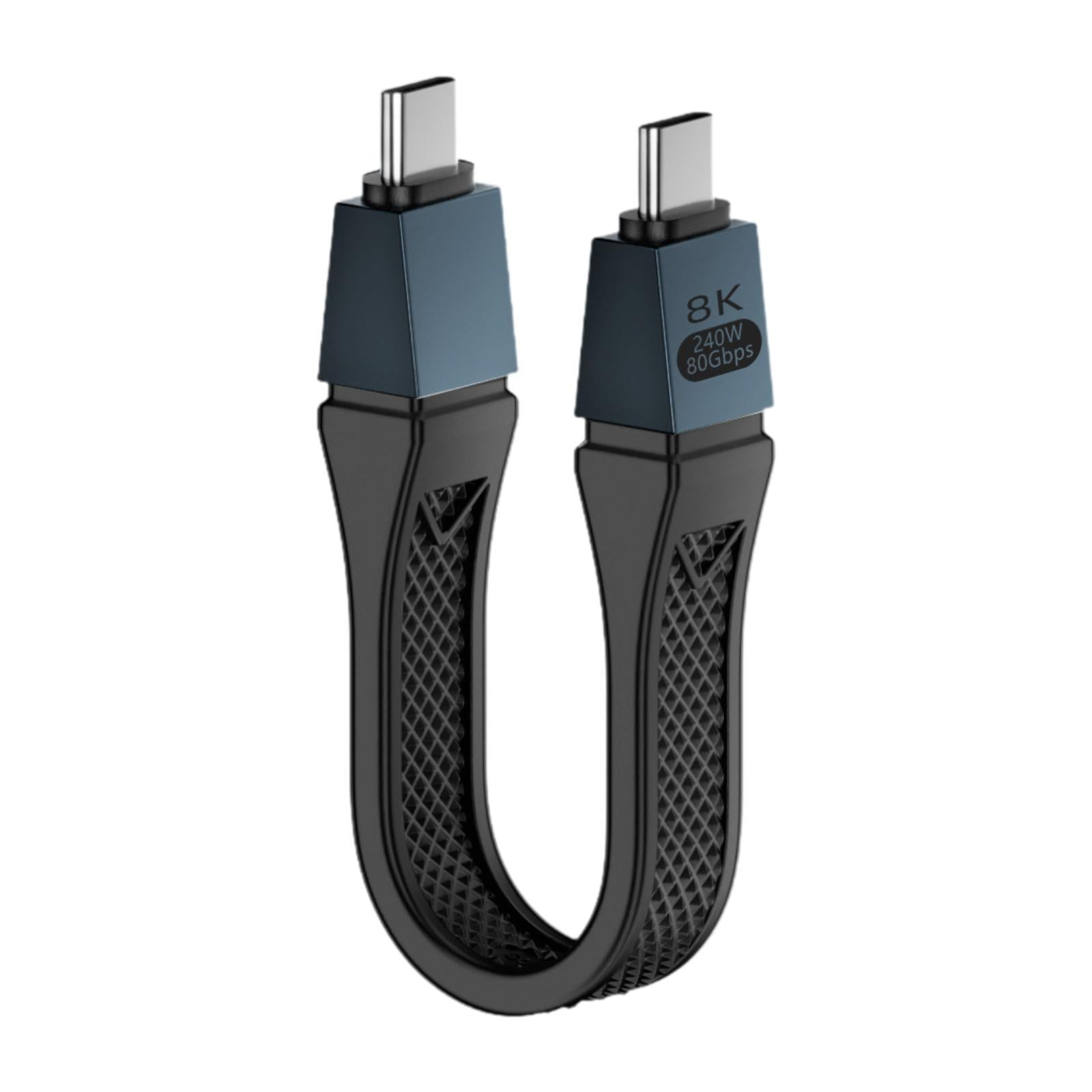 Aosekaa Short USB C Cable 240W 13 cm for 5 for Phone Docking Station ...