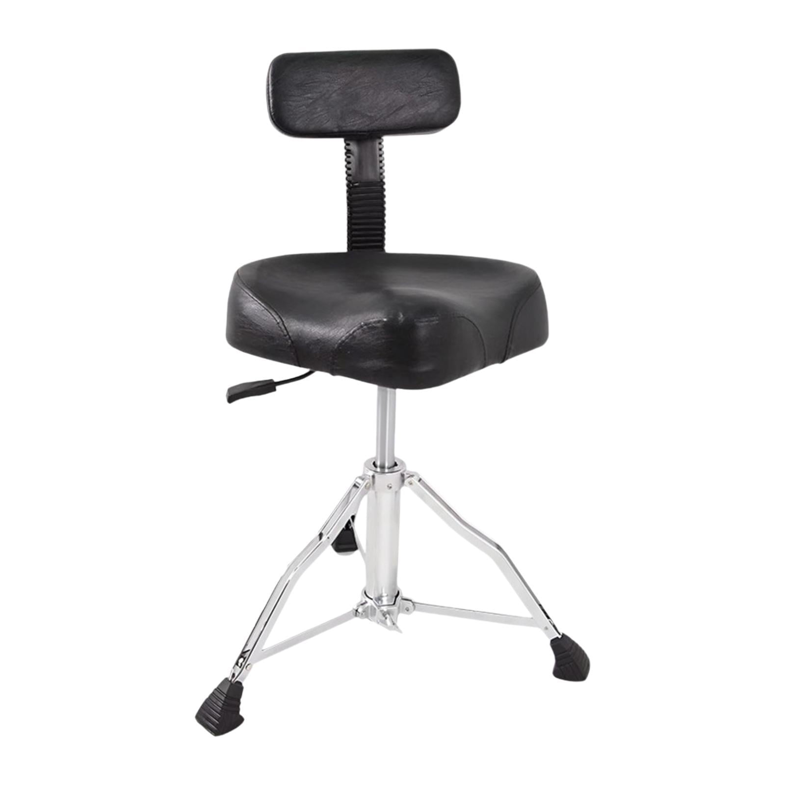 Aosekaa Thick Padded Drum Chair Saddle Stool, Drum Throne Seat ...