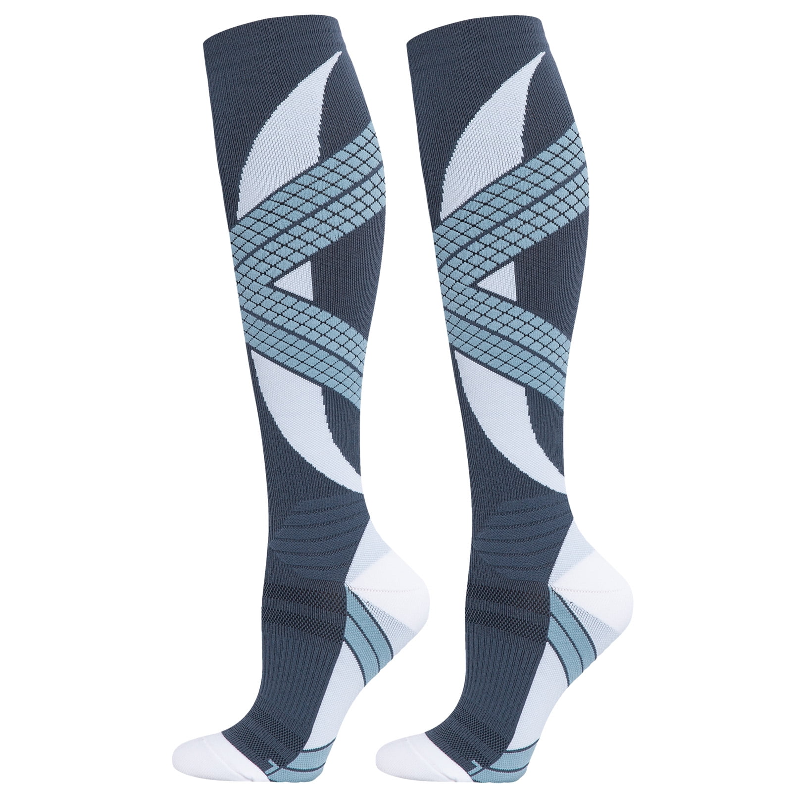 Aosijia (1 Pack) Graduated Compression Sock Wide Calf for Women & Men ...