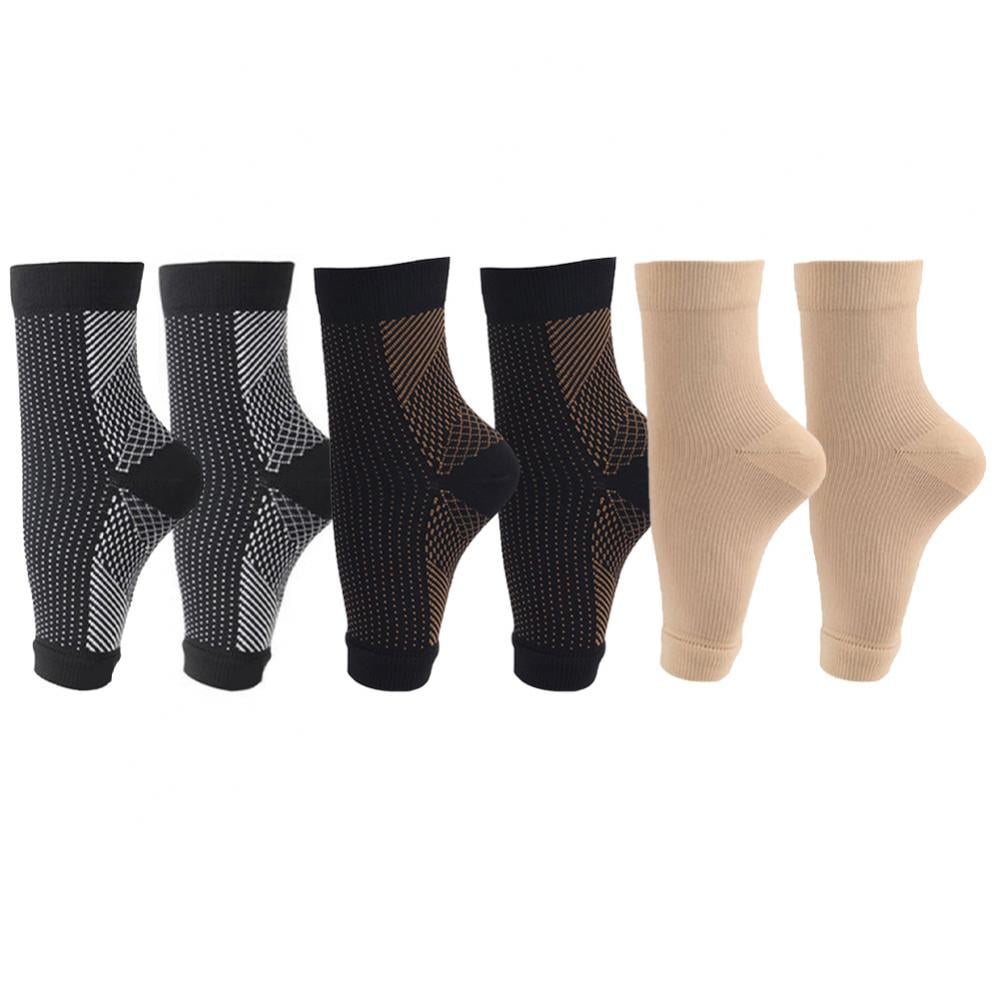 Aosijia 3 Pairs Neuropathy Socks for Women and Men 3 Pairs Open Toe ...