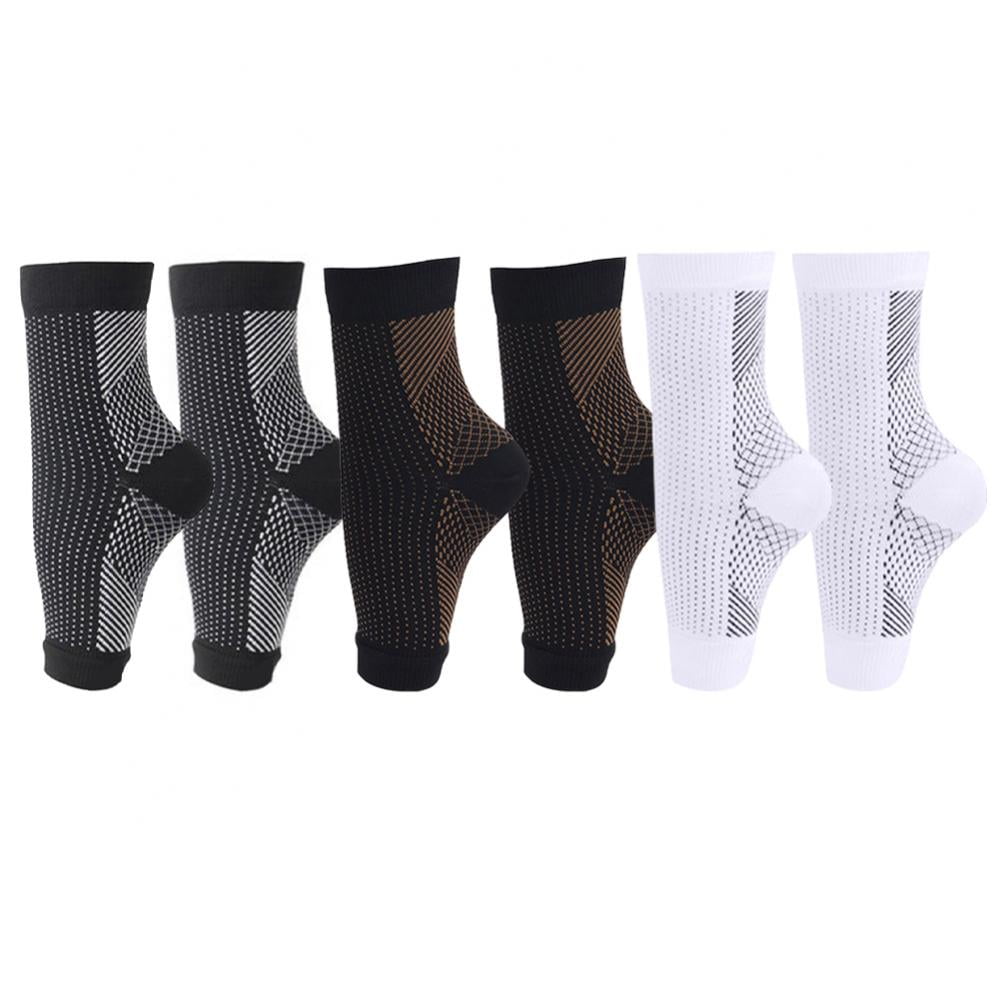 Aosijia 3 Pairs Neuropathy Socks For Women And Men Compression Socks Relieving Ankle Swelling