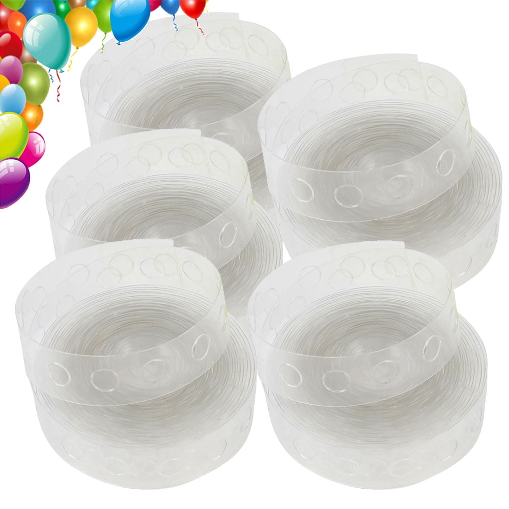 Aosijia 5 Pack Balloon Tape Strip 16.4 Ft Reusable Balloon Chain Tape ...