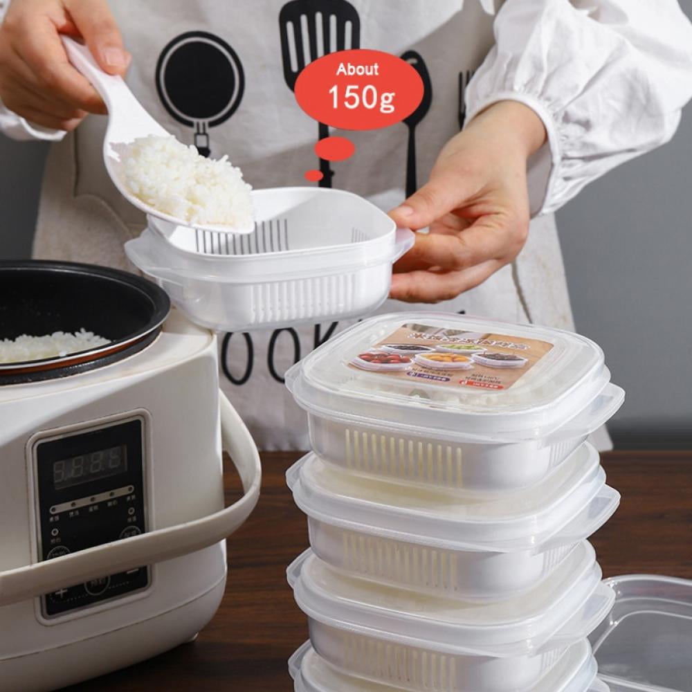 Aosijia 6 Pcs Rice Fresh-keeping Boxes Keeps Fruits Vegetables Baked ...