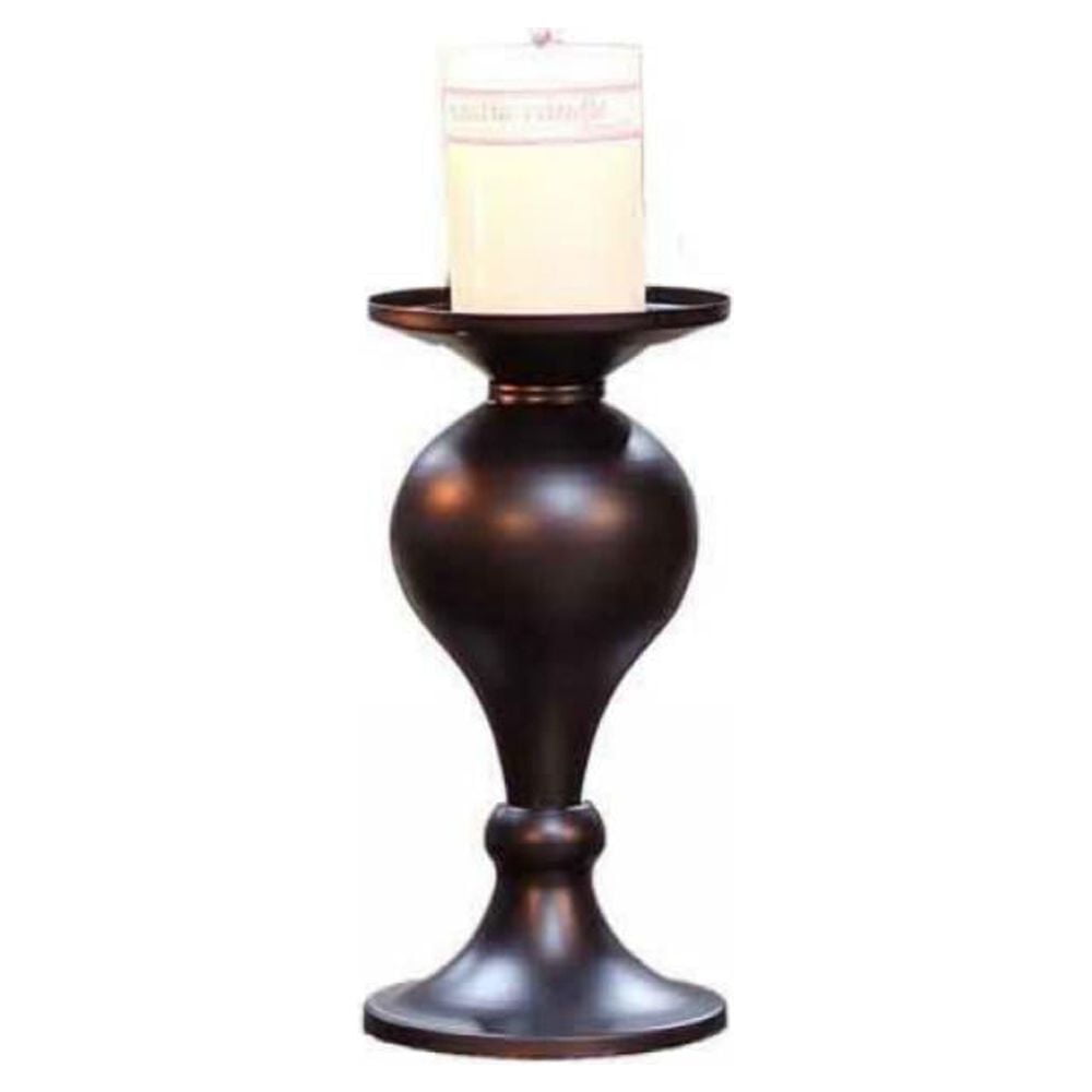 Aosijia Black Candlestick Metal Pillar Candle Holders for 3.54 Inches ...