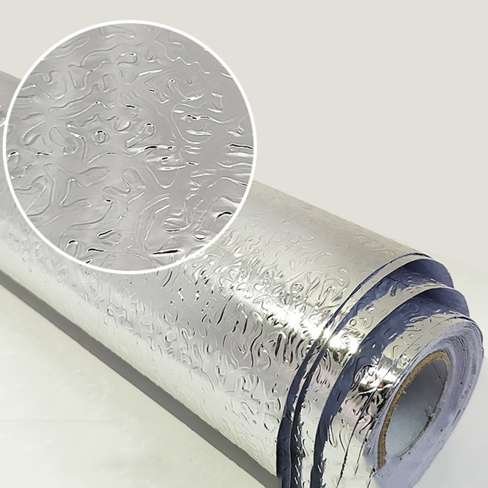 Aosijia Kitchen PVC Self-Adhesive Wallpaper Oil-Proof Foil Wall Sticker ...