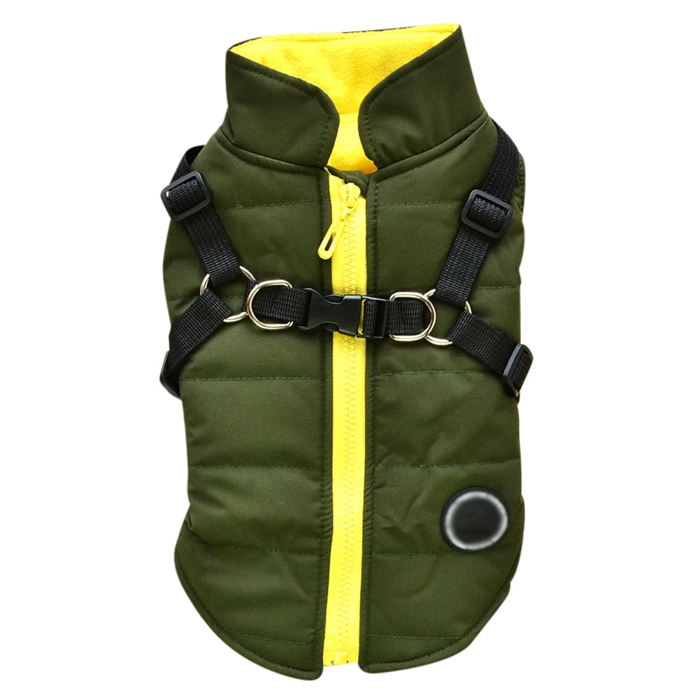 Aosijia Pet Warm Jacket Small Dog Vest Harness Puppy Winter 2 in 1 ...