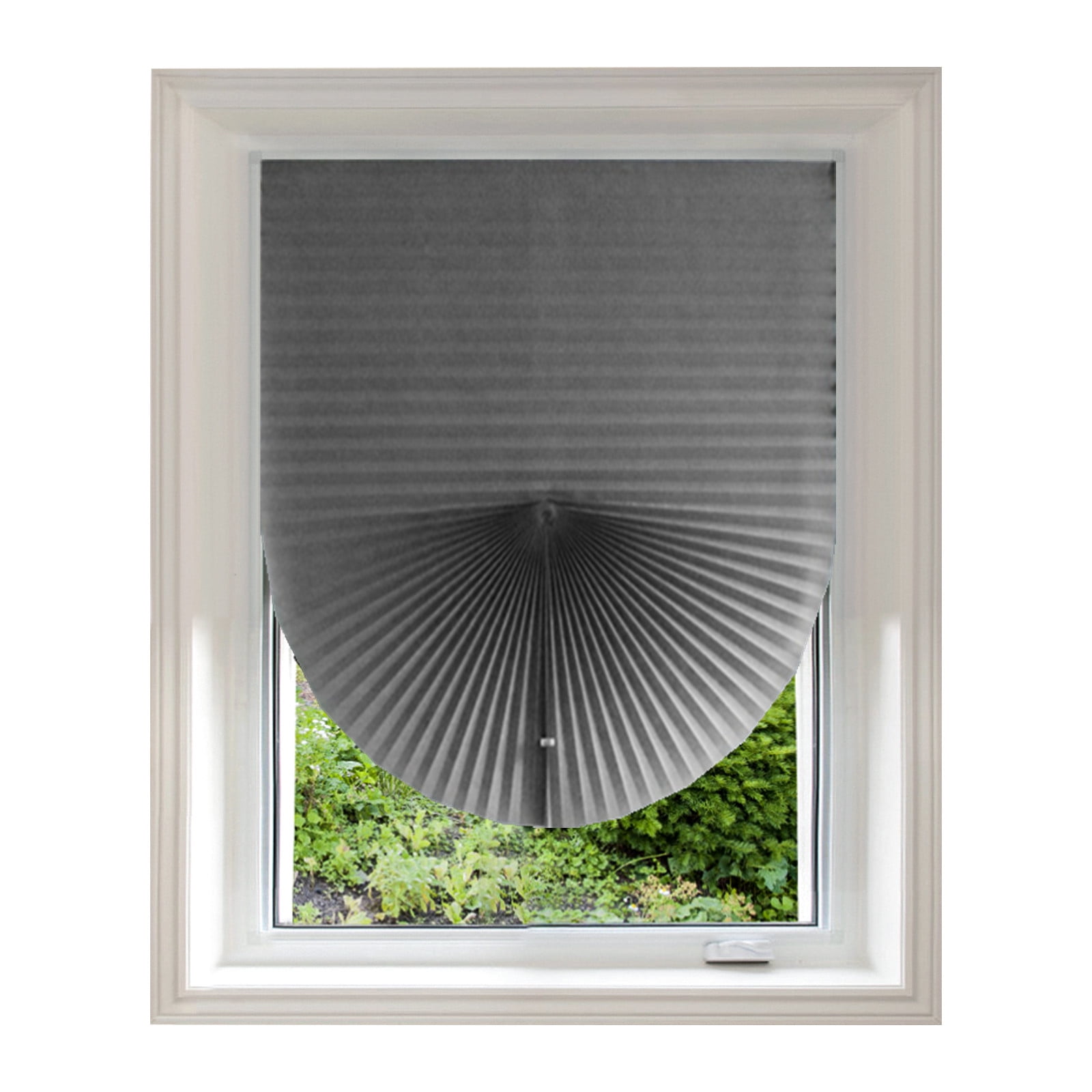 Aosijia Pleated Fabric Blind Light Filtering Shade Instant Stick on ...