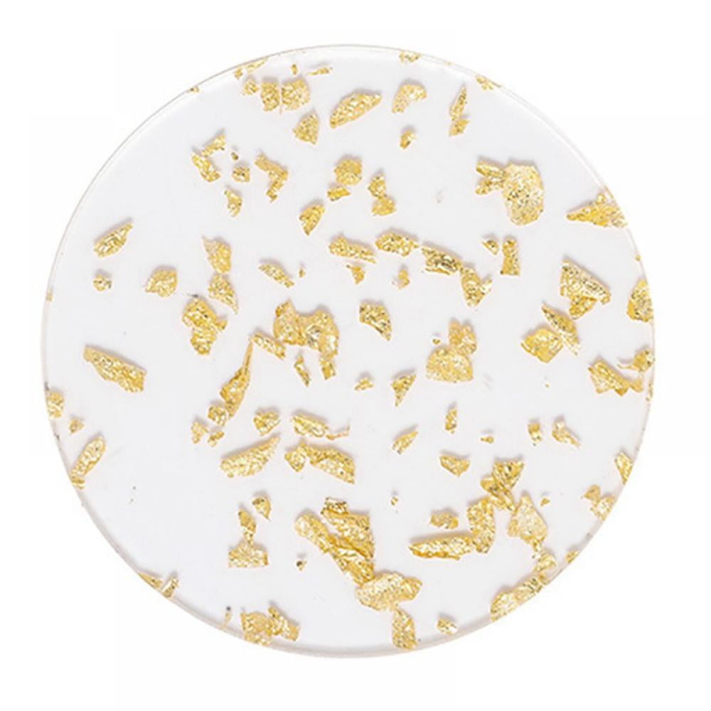Aosijia Round Coasters Gold Foil Modern Drink Coasters Cute Coasters ...