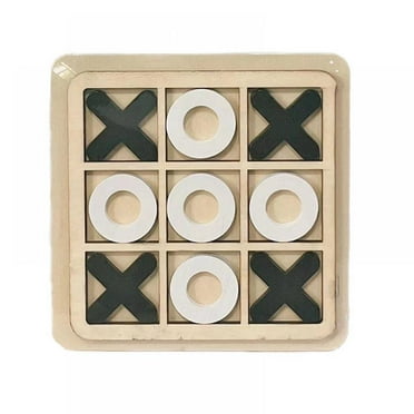 Gallickan 10-Piece Wooden Travel Tic-Tac-Toe Game - 5.7” Indoor/Outdoor ...