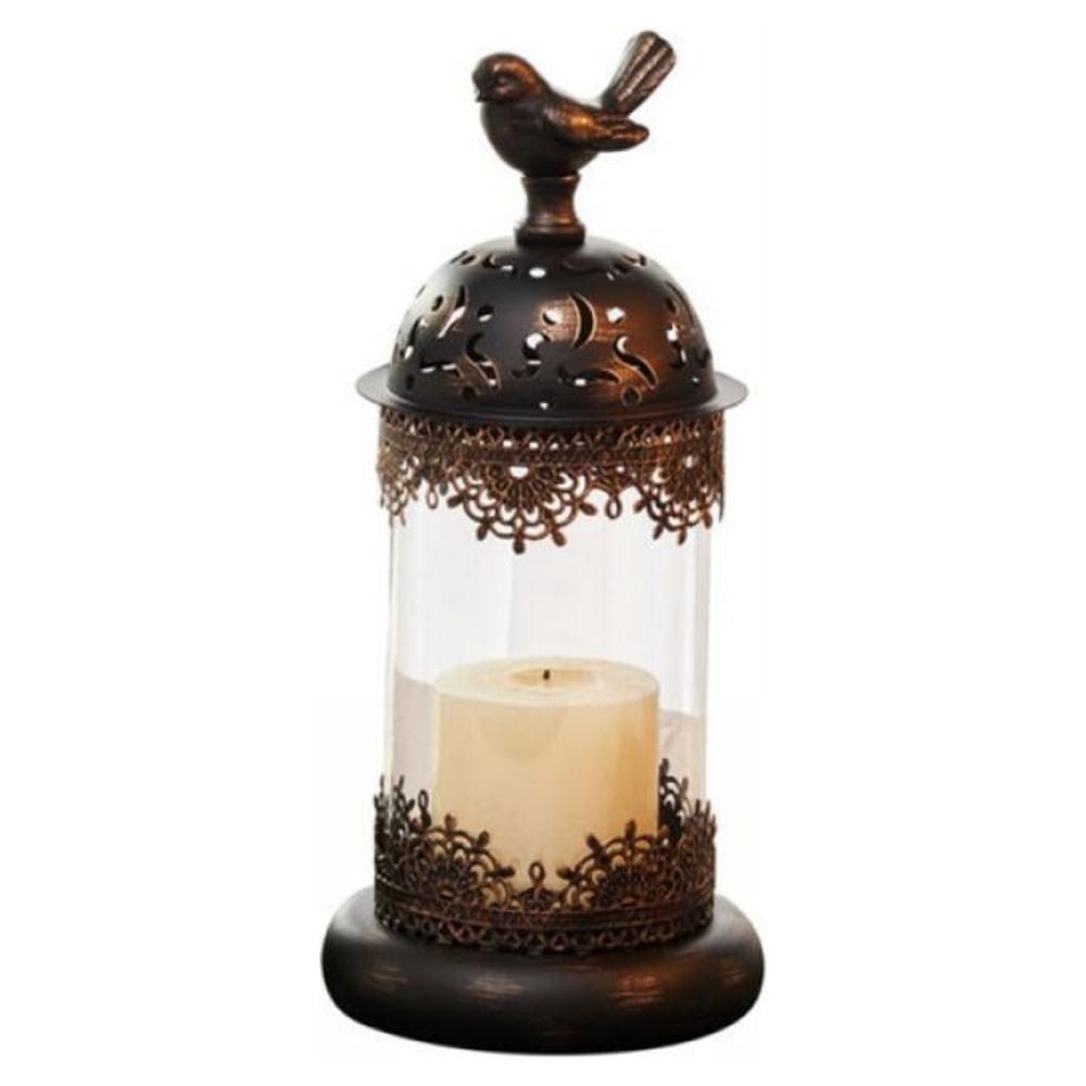 Aosijia Vintage Pillar Candle Holders Moroccan Wrought Iron Candlestick ...