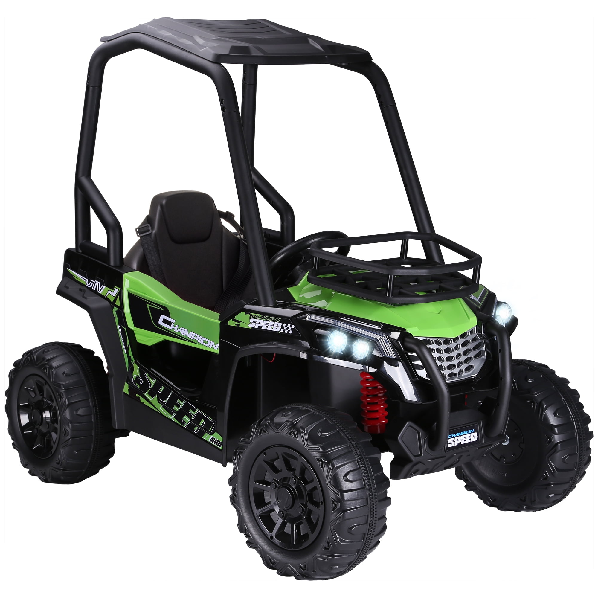 Aosom 12V Kids UTV, Battery Powered Electric Ride on Car with Music ...